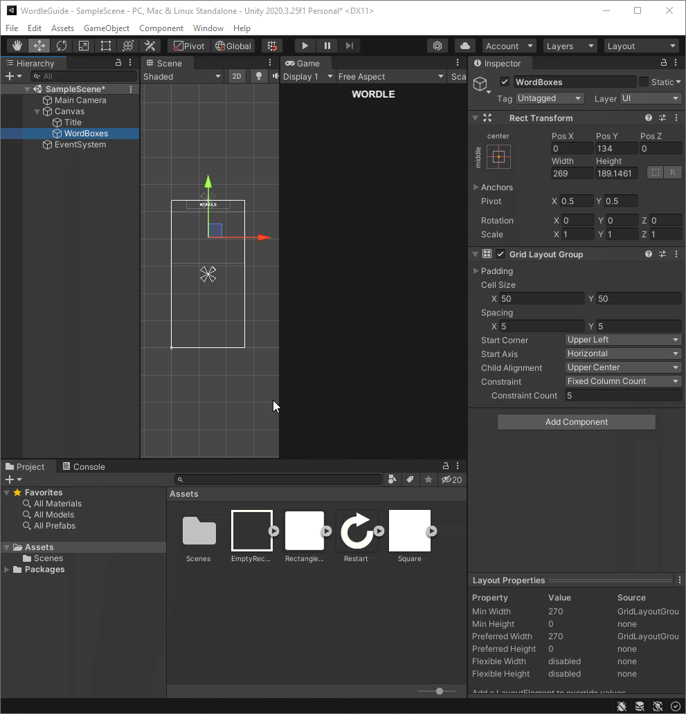 Build Your Own Wordle In Unity How To Make Wordle Part 1 LootLocker