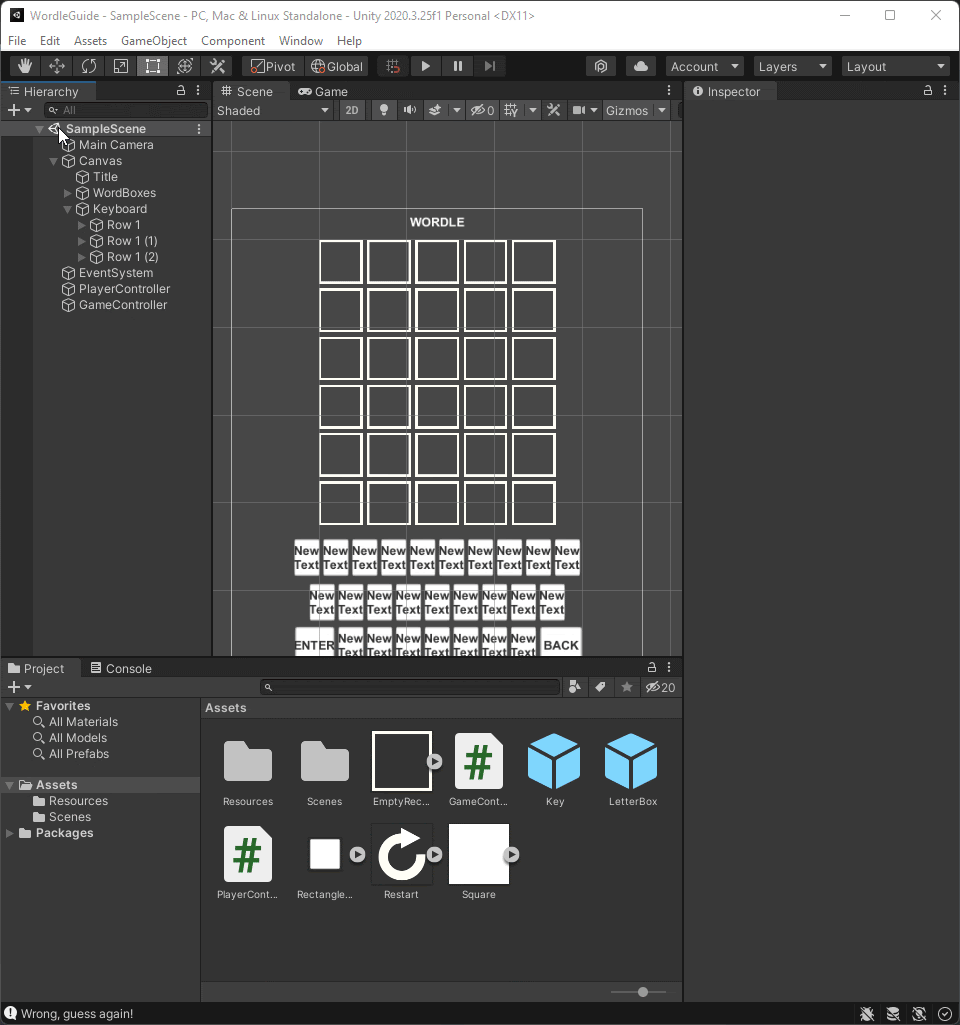Build Your Own Wordle in Unity (How to Make Wordle Part 1) - LootLocker